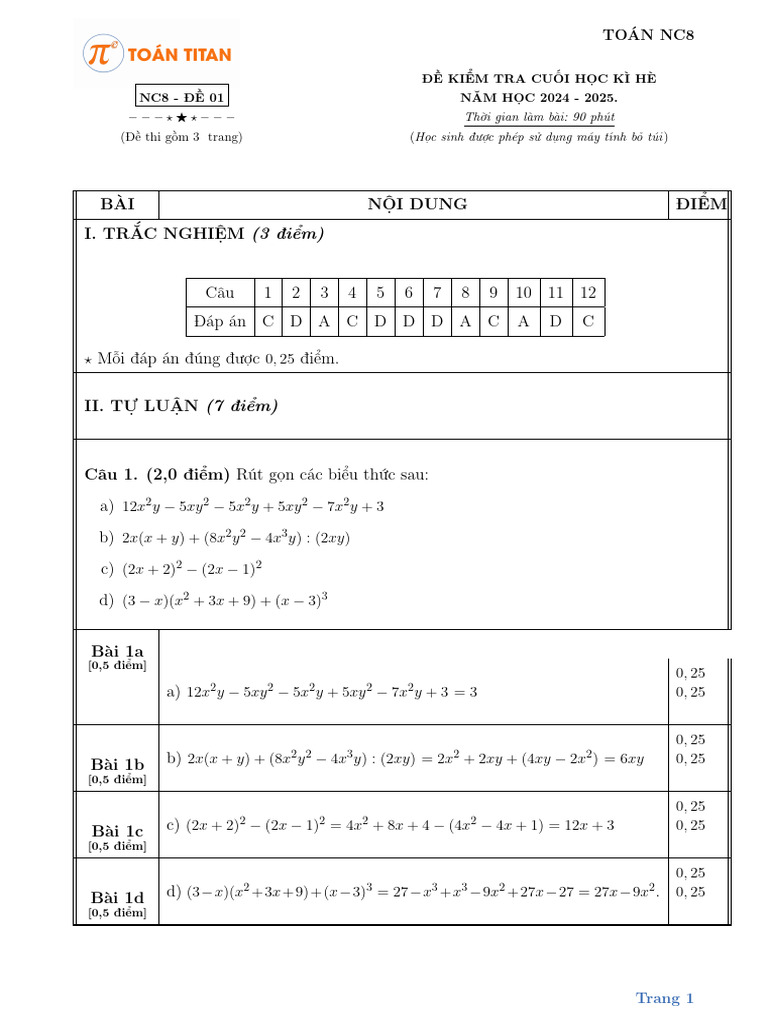 DapAn NC8 HK0 T08 CK0 | PDF