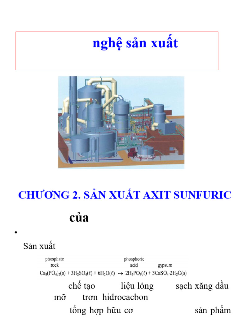 Công Nghệ Sản Xuất Axit Sulfuric | PDF