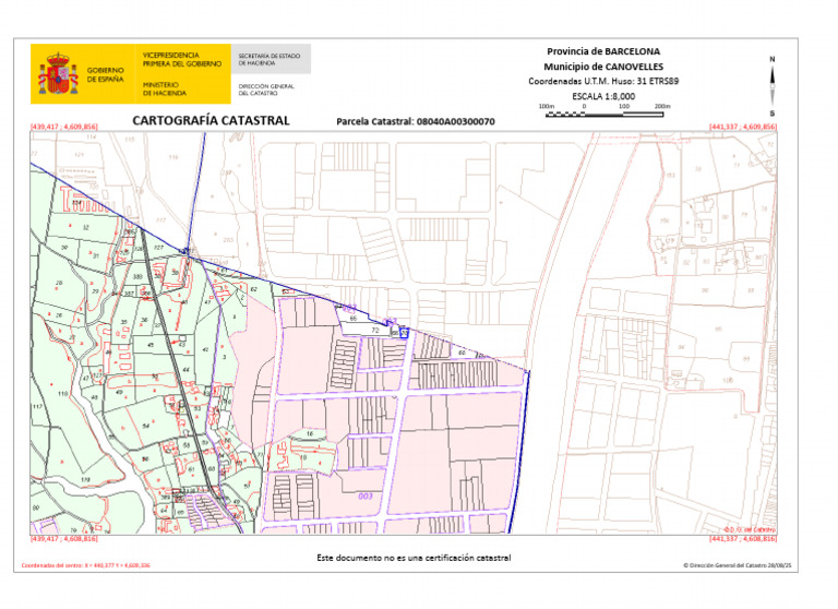 Artografía Catastral: Provincia de BARCELONA Municipio de CANOVELLES | PDF