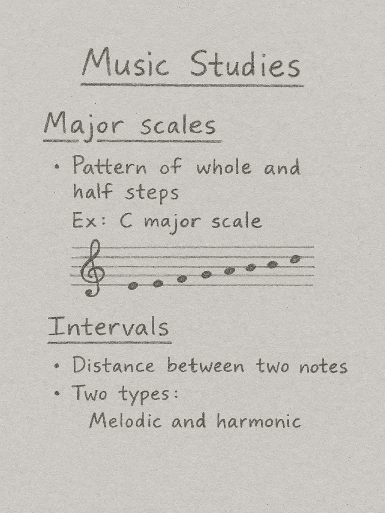Scales & Intervals | PDF