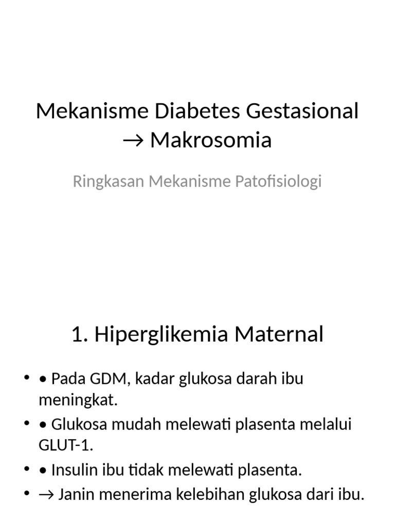 Mekanisme_GDM_Makrosomia | PDF