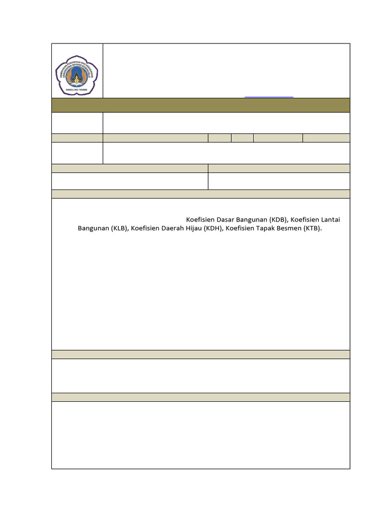 Rencana Tugas Mahasiswa - Perancangan Tapak - Tugas 2 Fix | PDF