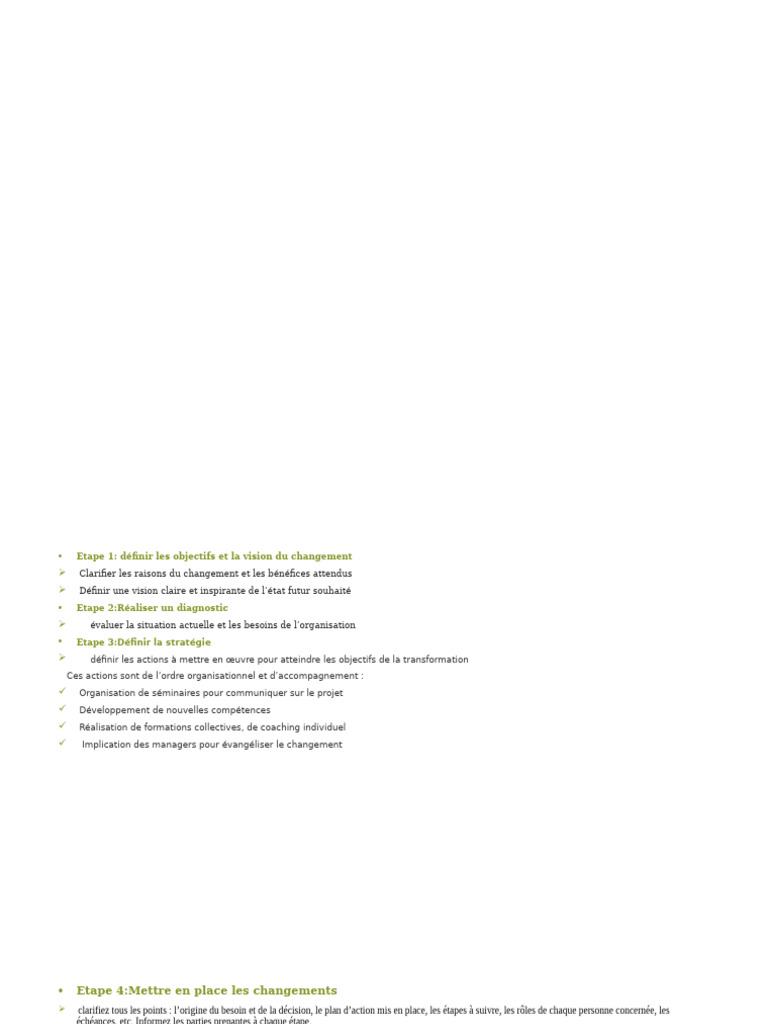 Stratégie de conduite du changement efficace | PDF