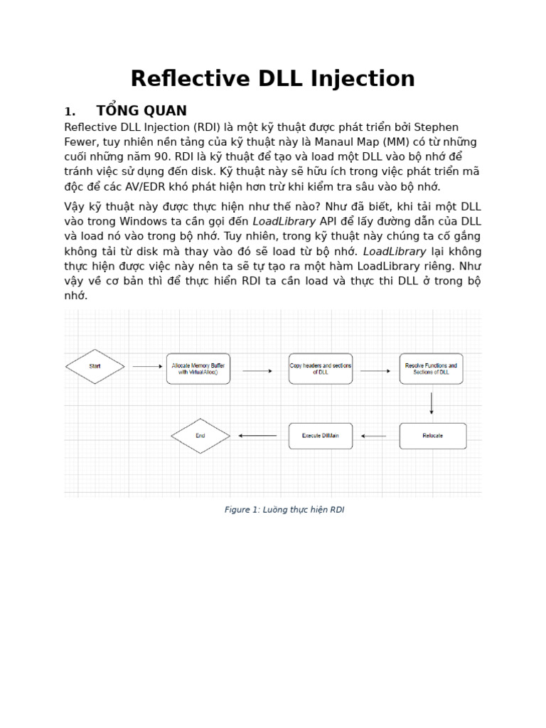Reflective DLL Injection: T NG Quan | PDF