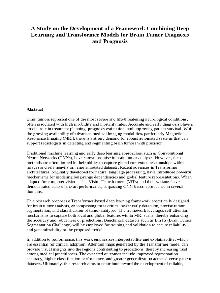 A Study On The Development of A Framework Combining Deep Learning and Transformer Models For ...