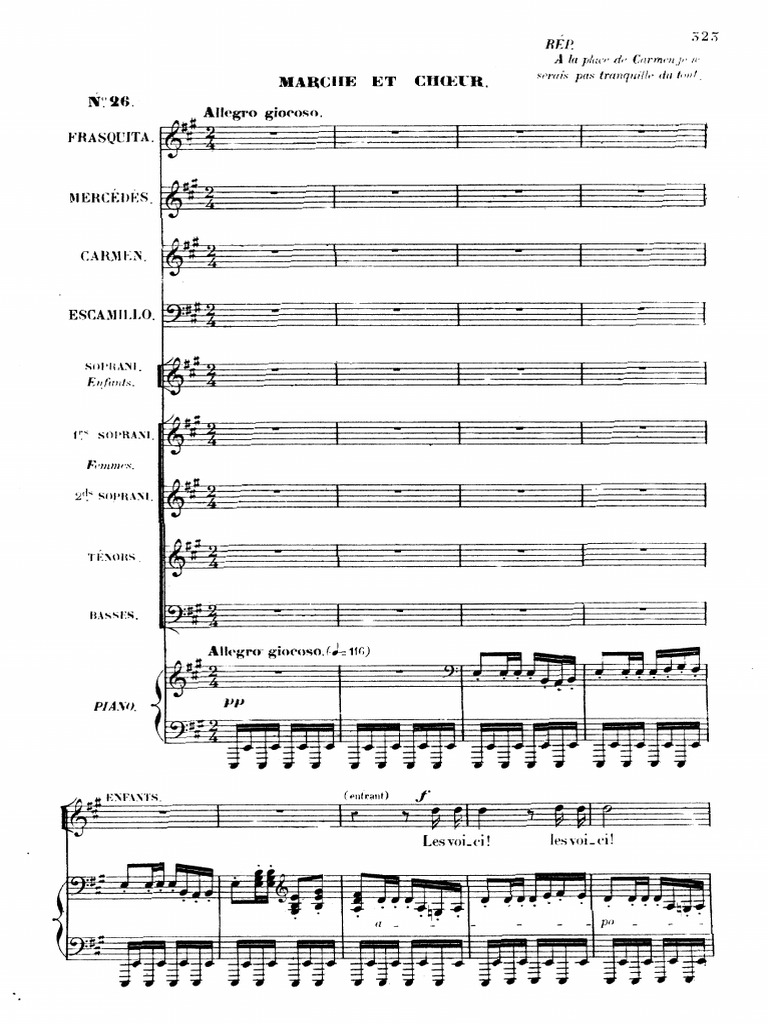 Carmen Piano Score Short | PDF