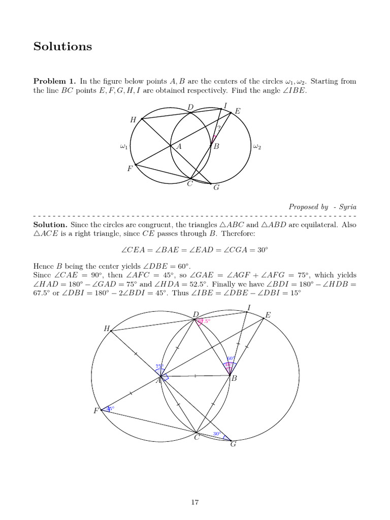 IGO All 2024 3. Intermediate Sol | PDF | Triangle | Rectangle