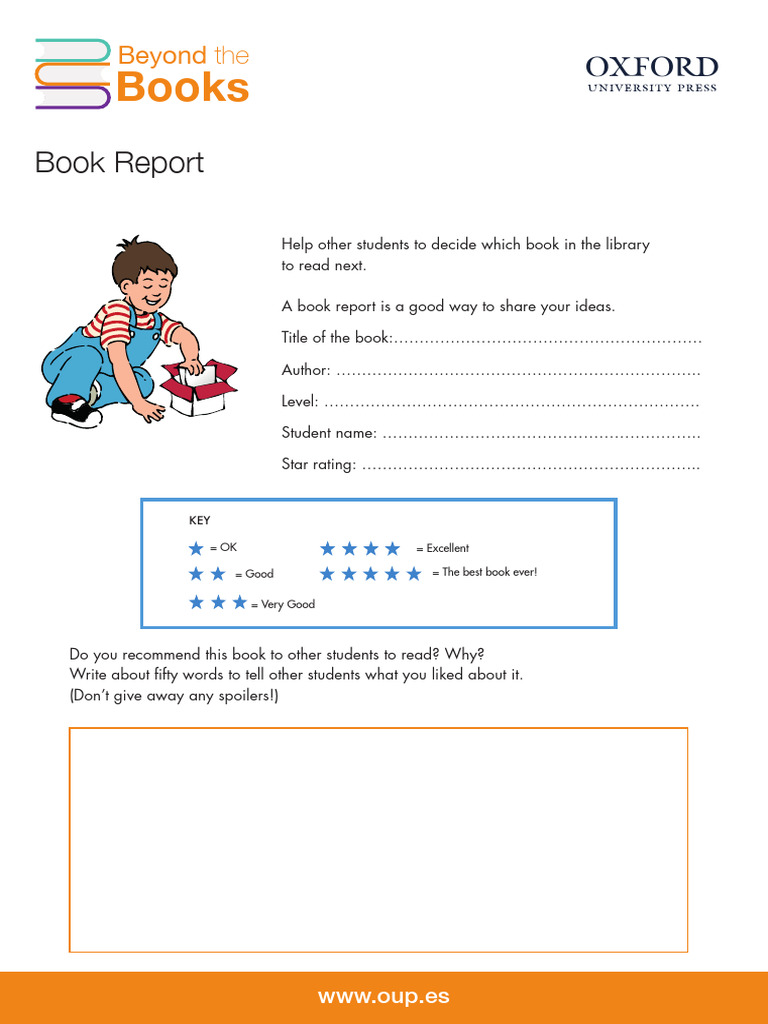 Book Report and Reading Activities Guide | PDF