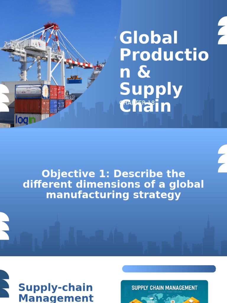 Ibt Chapter 18 (Objective 1-5) | PDF | Lean Manufacturing | Supply Chain