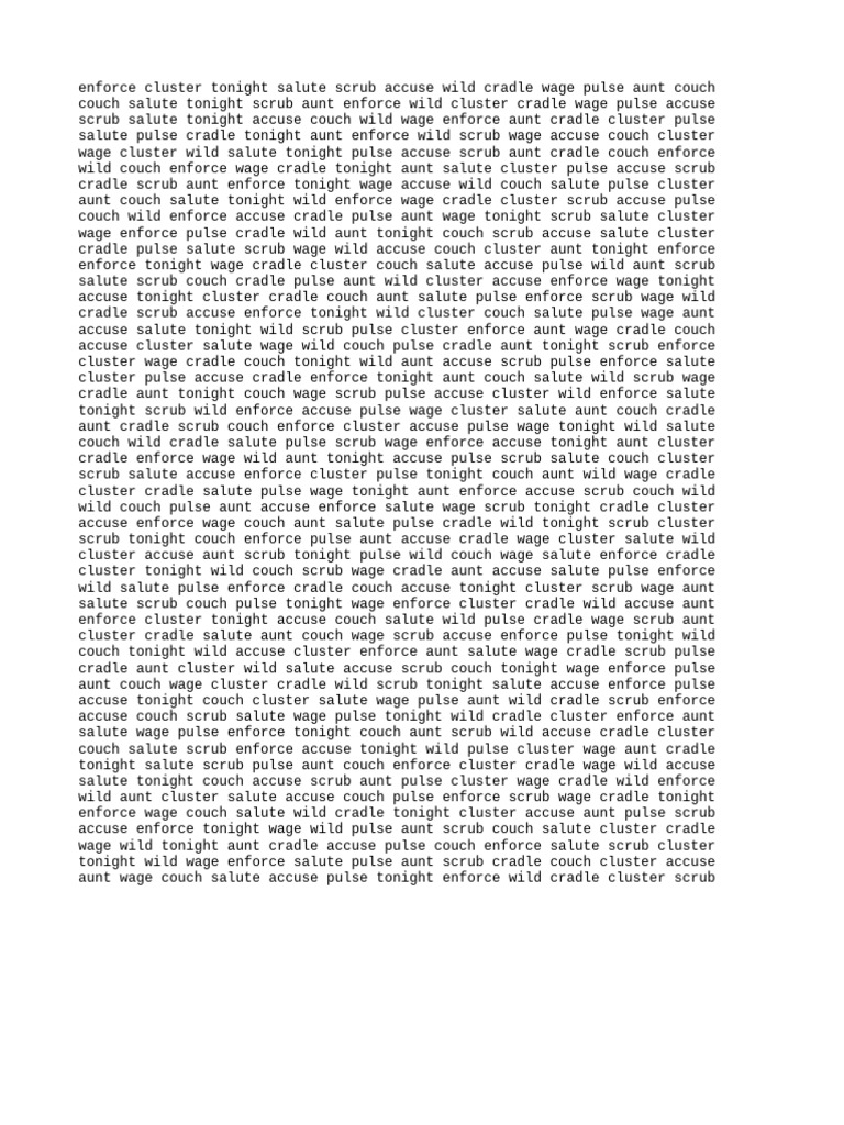 Additional 50 Random Word Arrangements | PDF