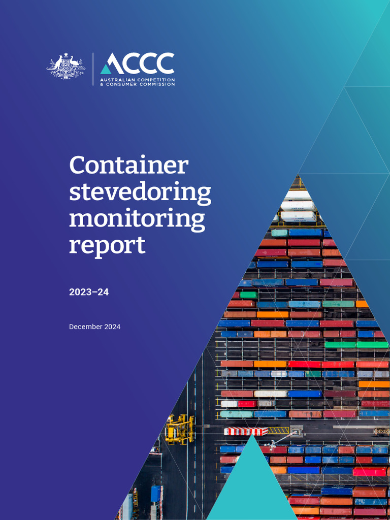 Container Stevedoring Report 2023 24 | PDF | Cargo | Freight Transport