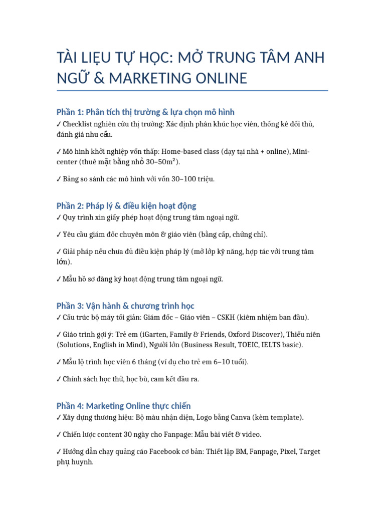 TaiLieu TuHoc MoTrungTamAnhNgu | PDF