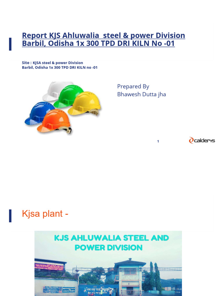 KJSA Barbil 300 TPD DRI Kiln Report | PDF | Metals | Secondary Sector ...