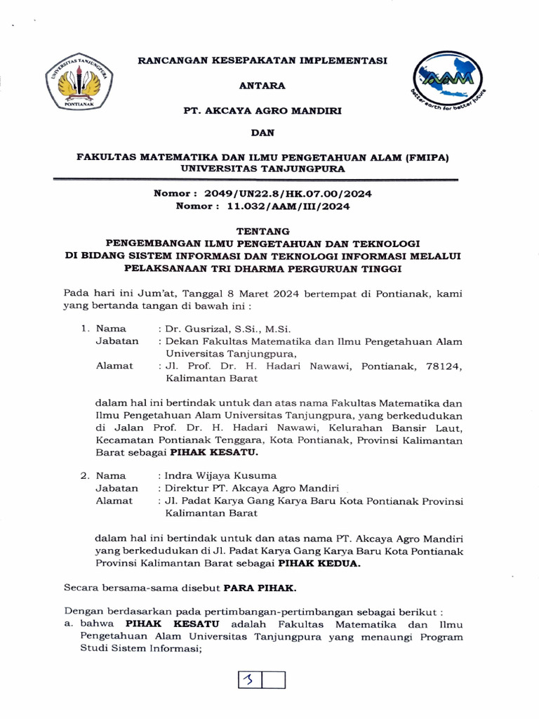 Ai PT Akcaya Agro Mandiri | PDF