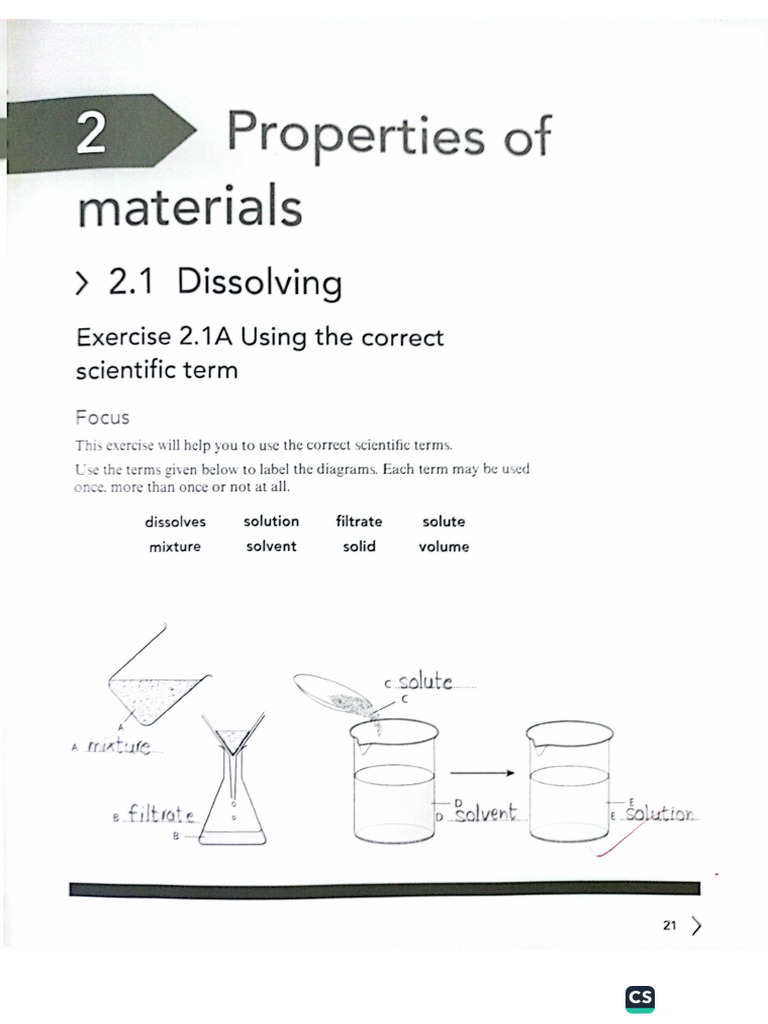 Unit 2 Properties of Materials Workbook - Answerkey | PDF