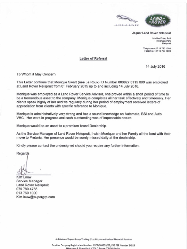 Ufield946 REF Letters | PDF