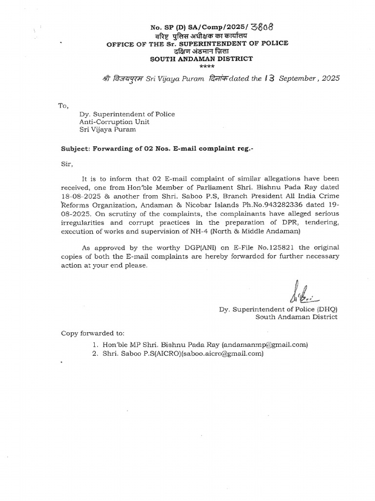 Forwarding Letter | PDF