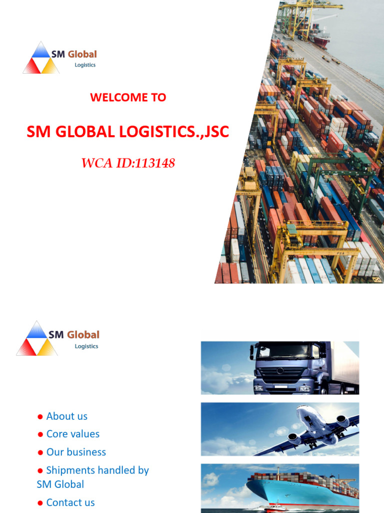 Profile SM Global Logistics | PDF | Cargo | Logistics