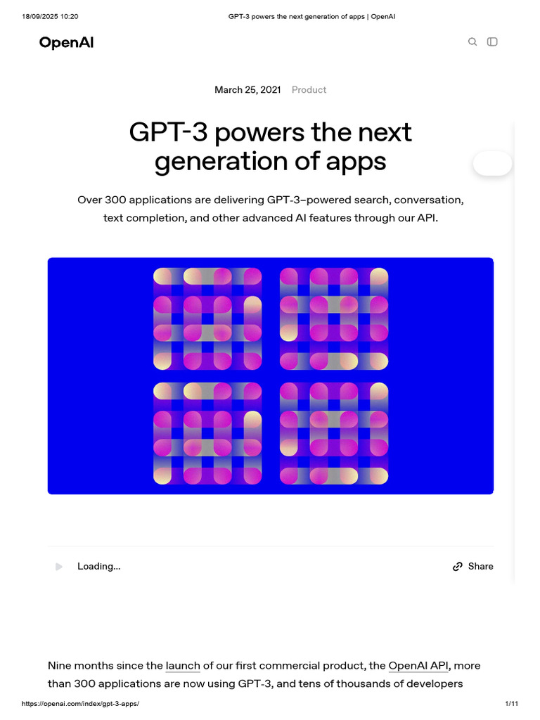GPT-3: Powering Next-Gen Applications | PDF | Artificial Intelligence ...