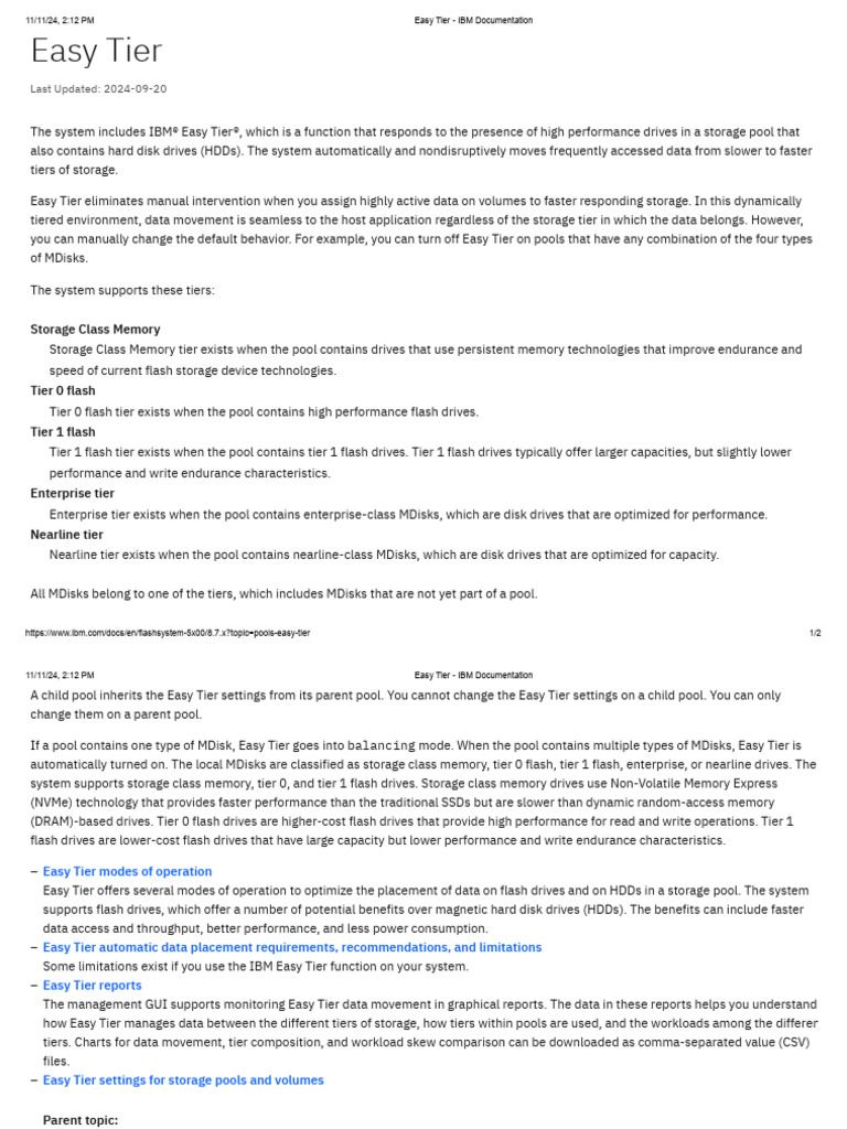 IBM Flash System 5300 Easy Tier | PDF | Computer Data Storage | Flash Memory