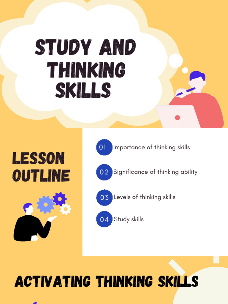 Critical Thinking Skills For Students Education Presentation in White ...