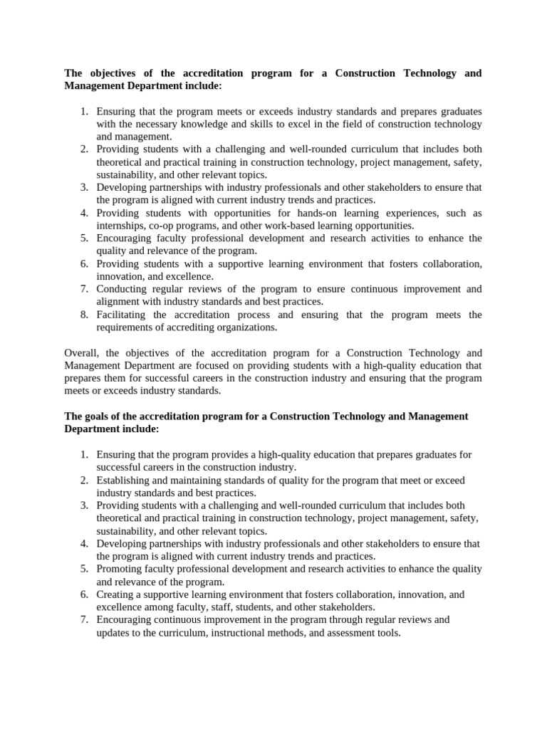 Goals and Objective of Accer | PDF | Learning
