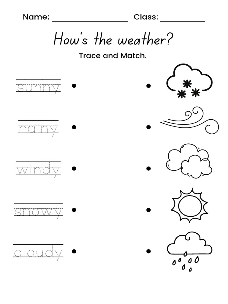 Weather Worksheet | PDF