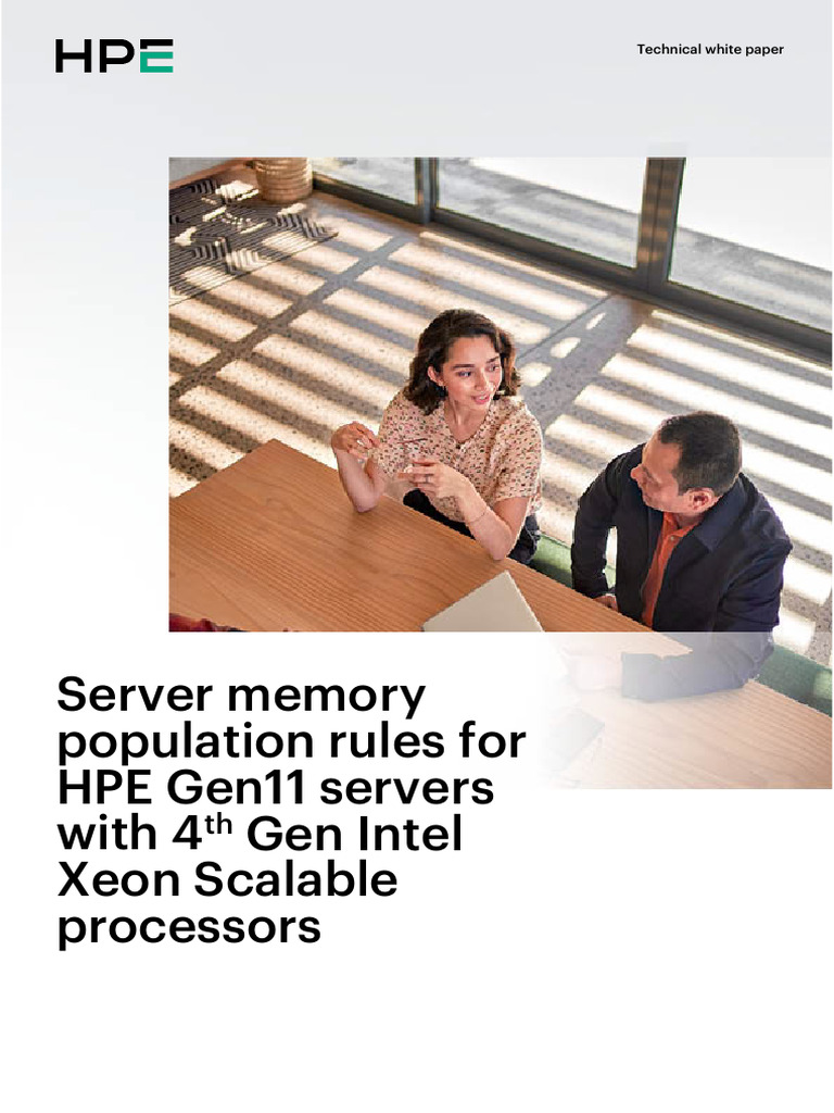 Server Memory Population Rules For HPE Gen11 Servers With 4th Gen Intel ...