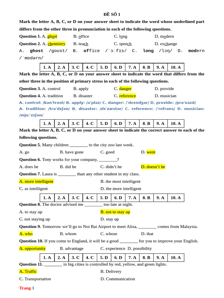 Bo 20 de On Thi Vao 10 Tieng Anh Ha Noi 25 26 | PDF | Weaving | Natural ...