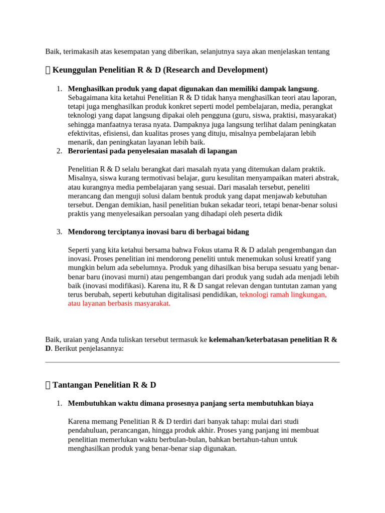 Kelebihan Dan Kekurangan RND | PDF