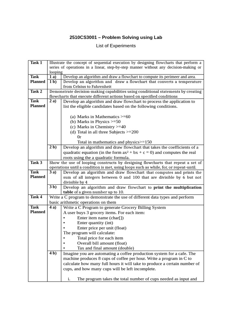 Lab Exercise List Final | PDF | Pointer (Computer Programming ...