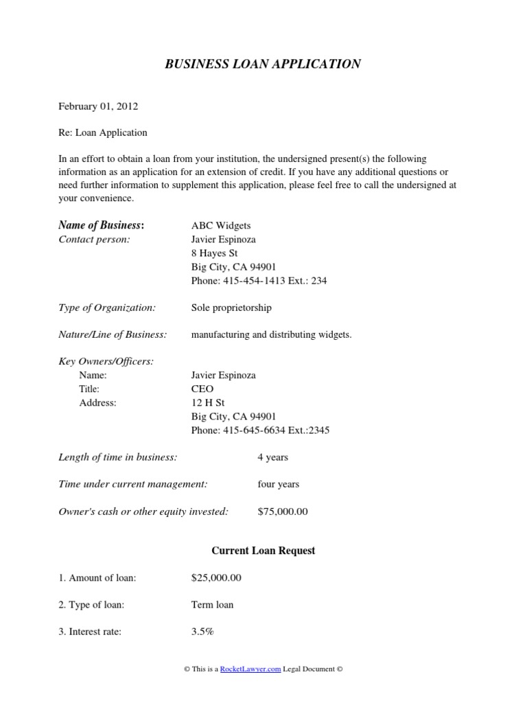 Business Loan Application | Loans | Economies