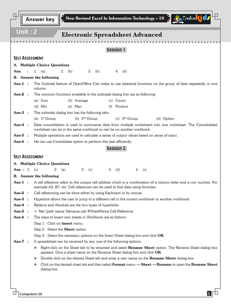 Electronic Spreadsheet Advanced | PDF | Spreadsheet | Hyperlink