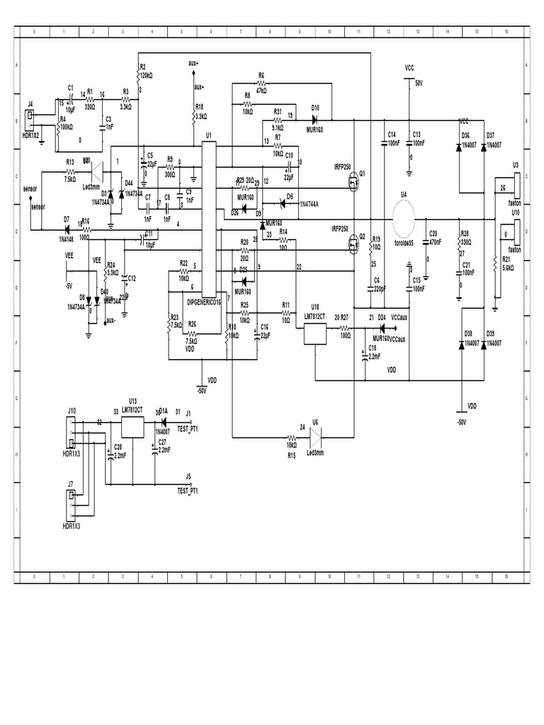 Electronic Component List and Values | PDF