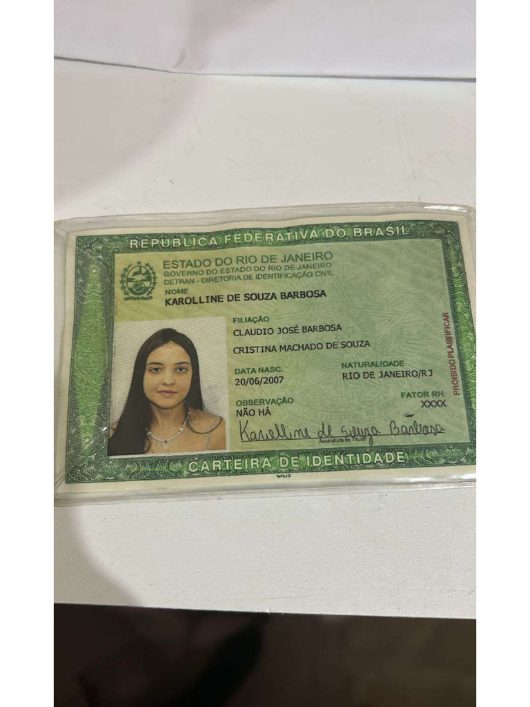 RG e CPF Karolline | PDF