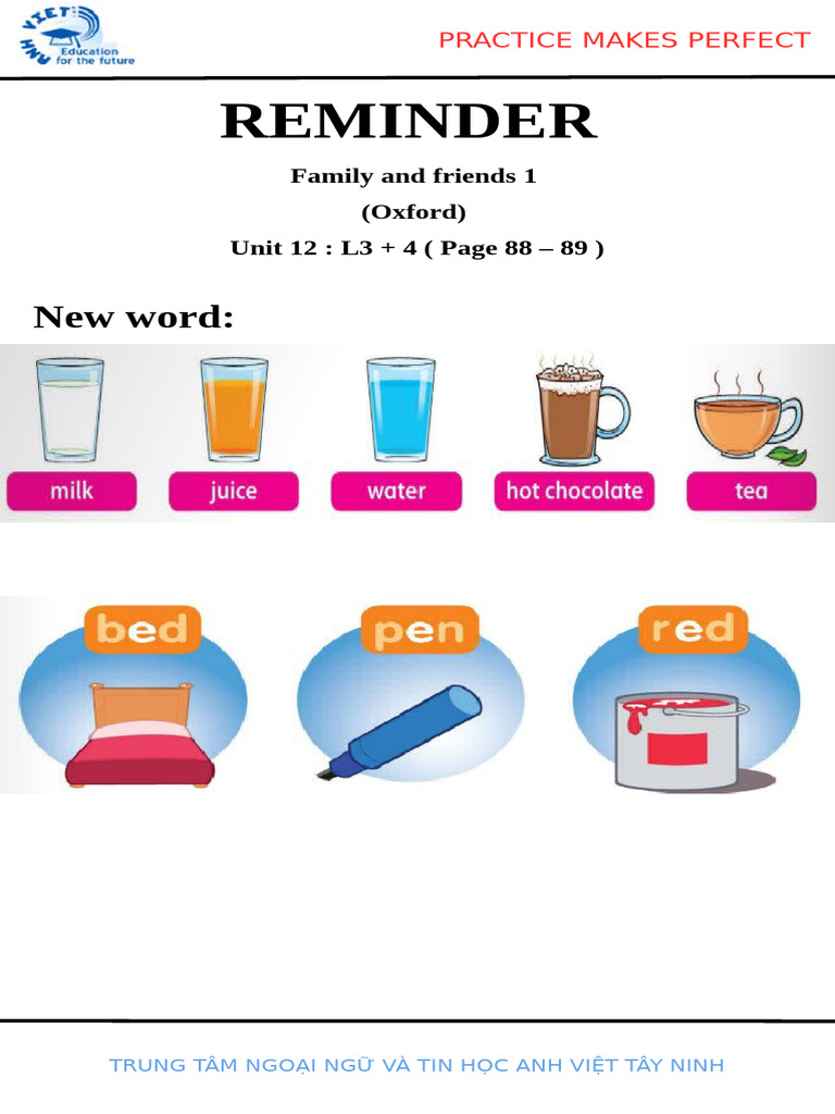 Fam 1 Cam - Unit 12 (L3+4) | PDF