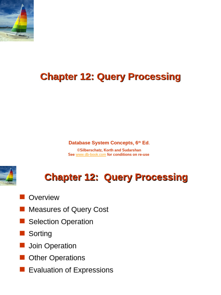 Chap 3 Query Processing Updated 12 Batch | PDF | Database Index | Databases