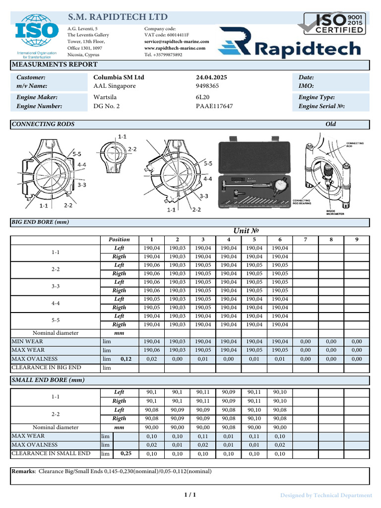 AAL Singapore DG2 Conrods | PDF | Internal Combustion Engine | Engines
