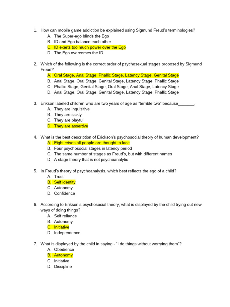 CHILD AND ADOLESCENT LEARNER - 15-Itemquiz | PDF | Behavioural Sciences ...
