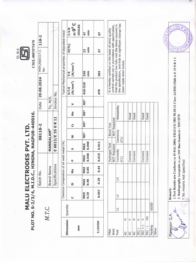11 Electrodes MTC | PDF