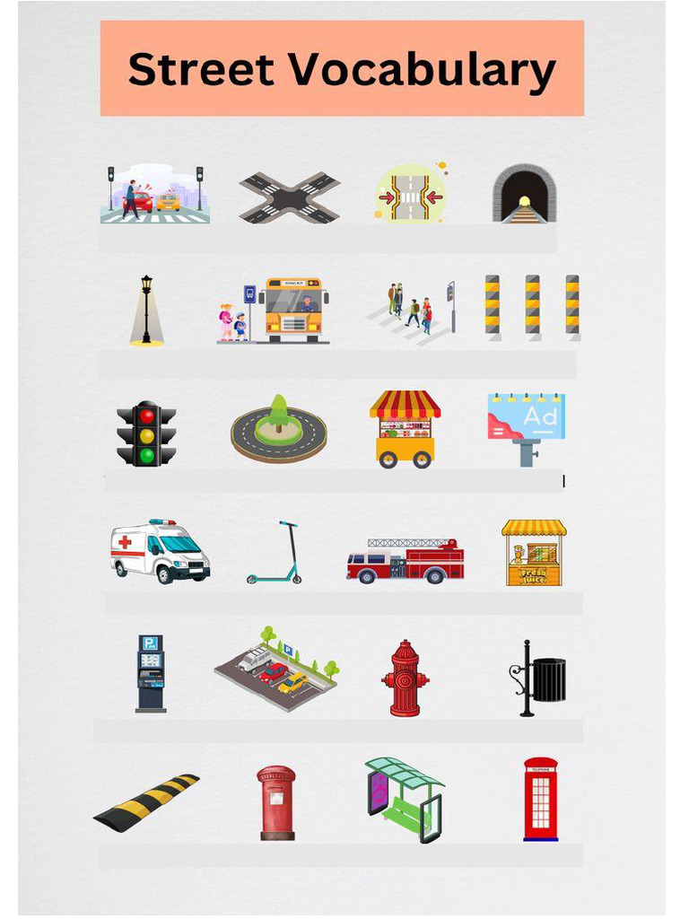 Street Vocabulary | PDF