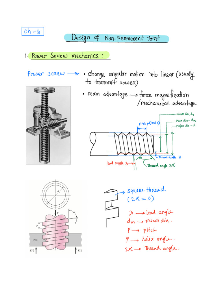 Chapter 8 Bolts | PDF | Screw | Classical Mechanics