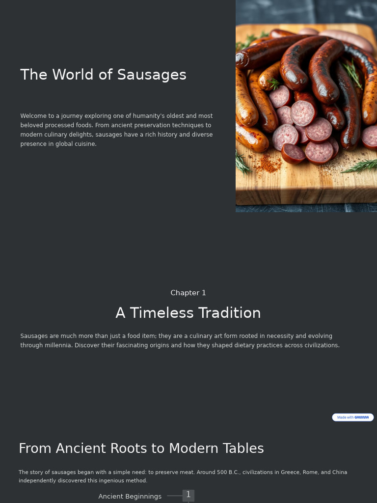 The Wonderful World of Sausages | PDF | Sausage | Food And Drink ...