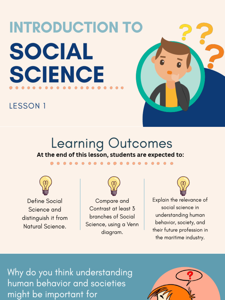 Lesson 1 Social Science and Philosophy | PDF