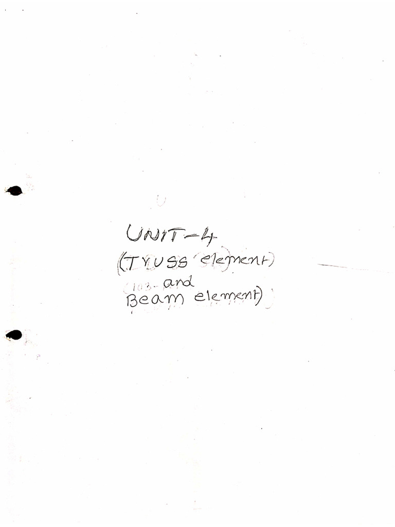 FEM Unit 4 | PDF