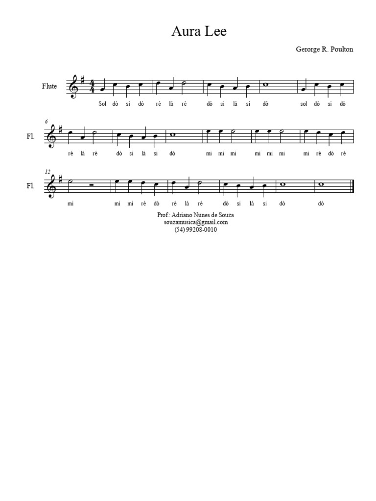 Aura Lee | PDF