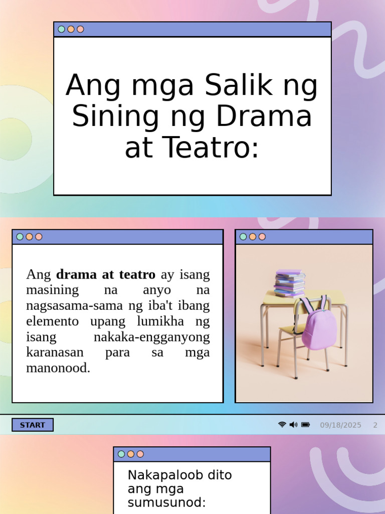 Ang Mga Salik NG Sining NG Drama at 2 | PDF