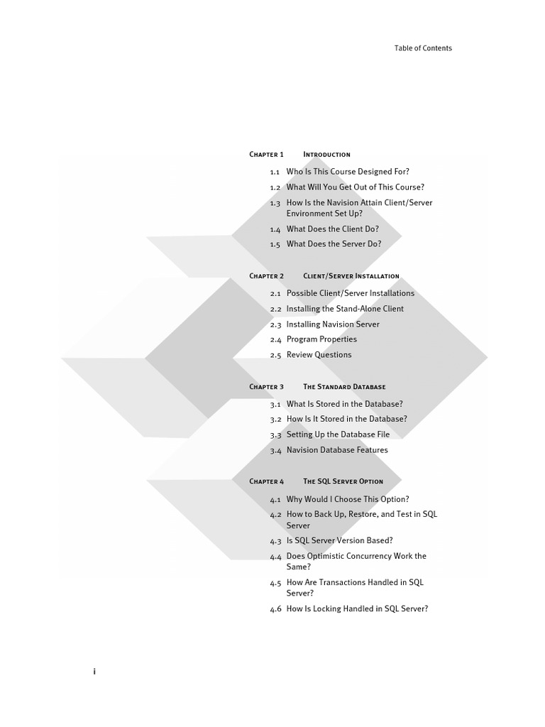 Microsoft Navision Architecture 3.10 | PDF | Microsoft Sql Server ...