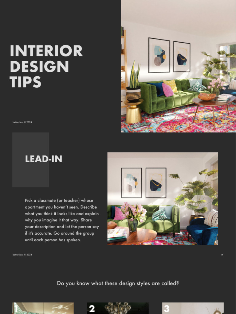 Top 5 Interior Design Tips Guide | PDF