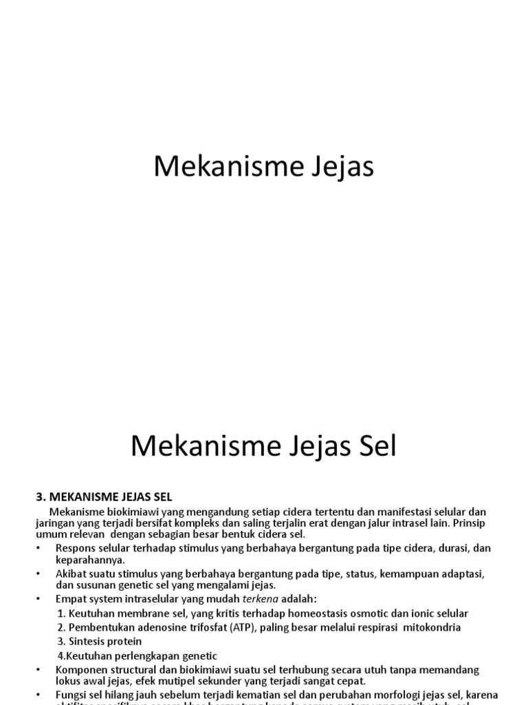 Mekanisme Jejas | PDF